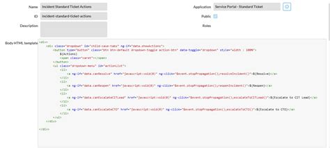 Servicenow Implementing A Custom Ticket Action In Employee Center