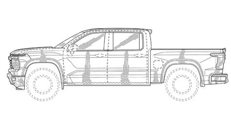 Leaked Patent Images Reveal All New Chevrolet Silverado 1500 Design