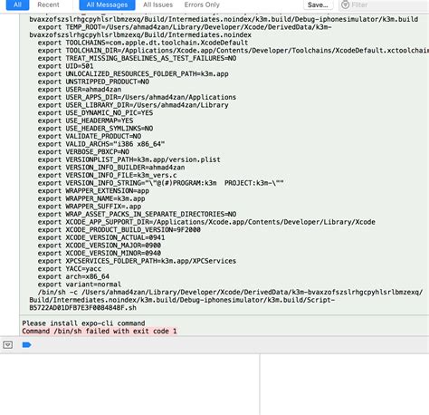 Error Please Install Expo Cli Command In Xcode · Issue 2301 · Expo