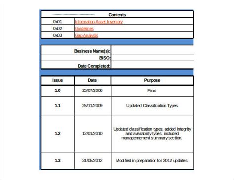 Server Inventory Templates Free Sample Example Format Download