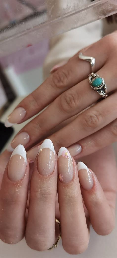 Almond French French Nails Acrylic Nails Nail Colors