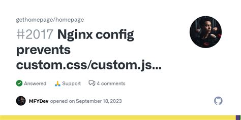 Nginx Config Prevents Customcsscustomjs Loading So Settingsyaml Dont Apply In V0633