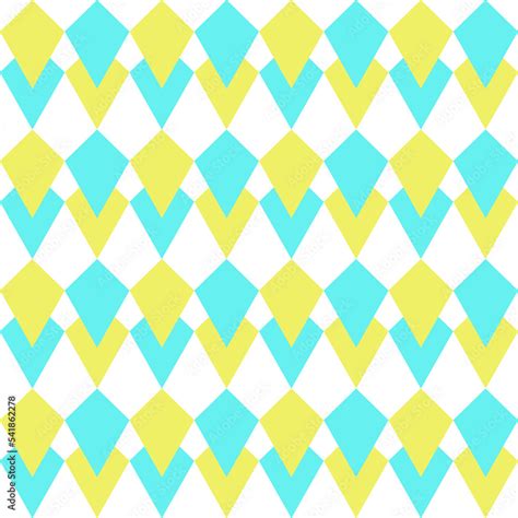 Abstract Geometric Line Graphic Crystal Diamond Shape Seamless Pattern