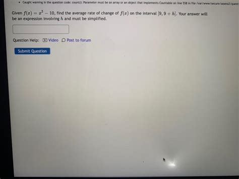 Solved • Caught Warning In The Question Code Count