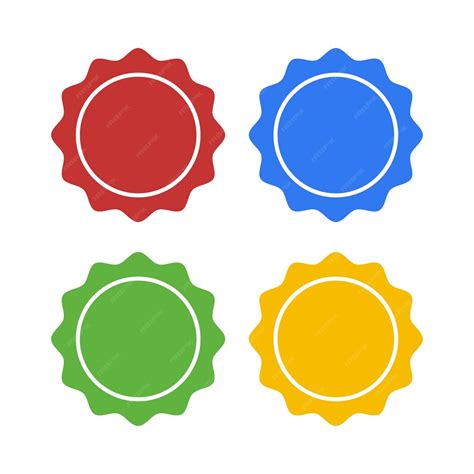 Free Vector Label Multiple Colours Set