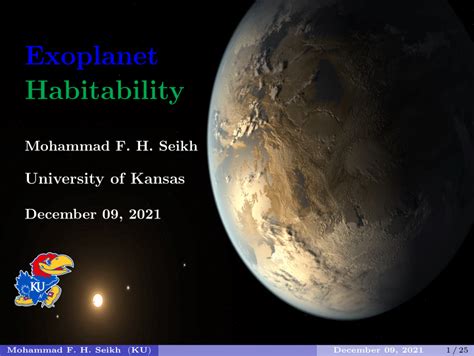 Pdf Exoplanet Habitability