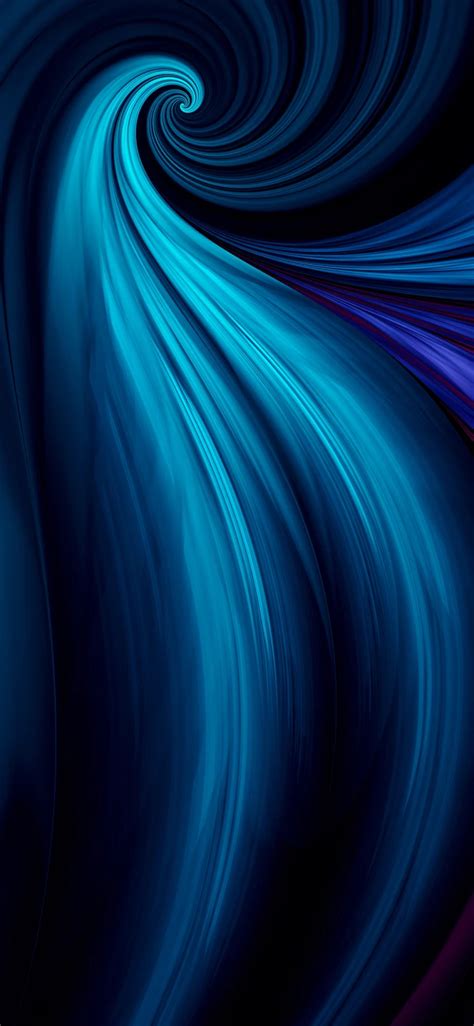 线 流动 渐变 蓝色 螺旋 花瓣网