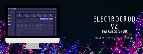 Open Source Database Crud Application Built On Electron Mysql