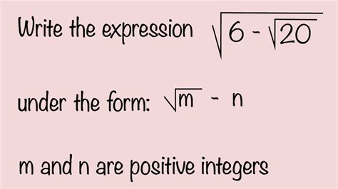 Simplifying Nested Radicals Youtube