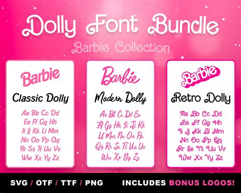 Barbie Font Svg Barbie Logo Font Svg Barbie Font Style 45 Off