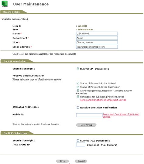 Setting Up User Profile And Subscribing To Sms Alert Service