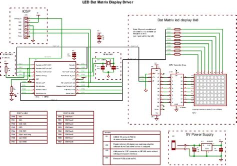 NewsSwan Dot Matrix LED Display Schematic