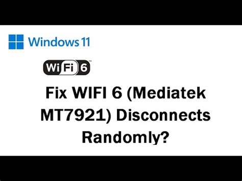 How To Fix WIFI Mediatek MT Disconnects Randomly YouTube