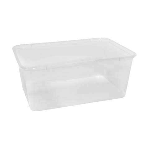Rectangular Clear Plastic Container 1000ml Ozi Hygiene And Packaging