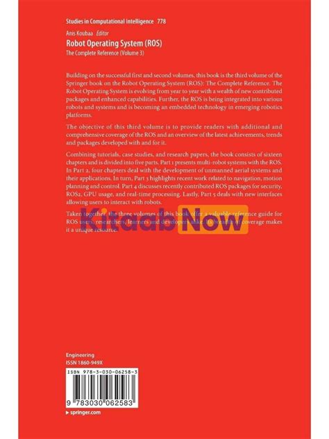 Robot Operating System Ros The Complete Reference Volume 3 Kitaabnow