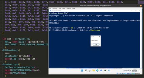 Malware Development Trick 39 Run Payload Via Enumdesktopsa Simple Nim Example Cocomelonc