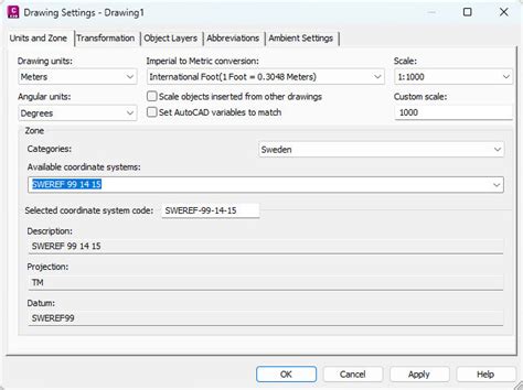 Coordinate Transformation With Civil 3d