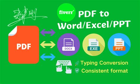 convert pdf to word excel ppt by freesoldier007 fiverr