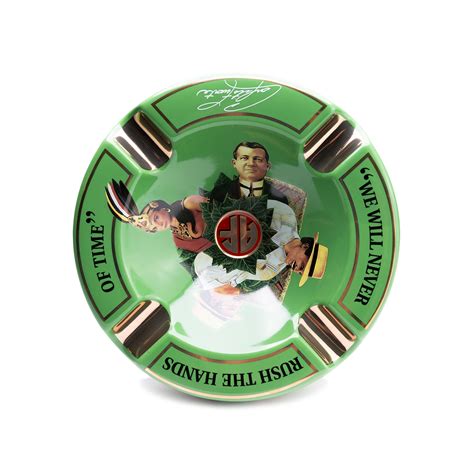 Arturo Fuente 4 Cigar Ceramic Ashtray Green The Index Luxury Cigar