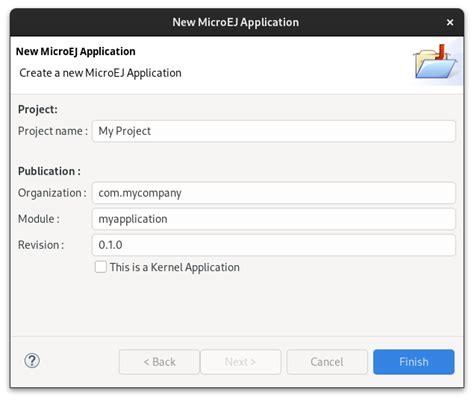 Create A Project — Microej Documentation