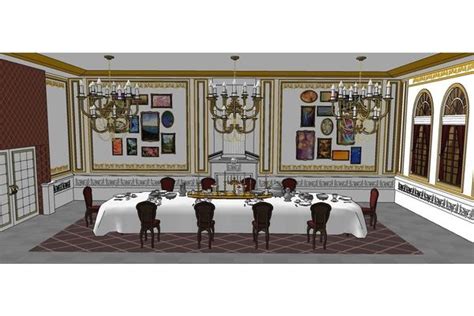 중세 식당 내부 픽셀플러스