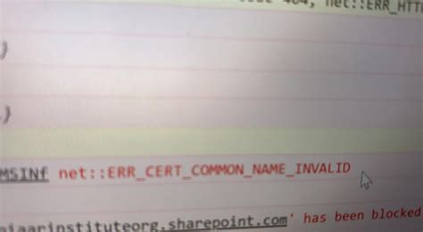 err cert common name invalid issue while accessing my custom api from spfx microsoft qanda