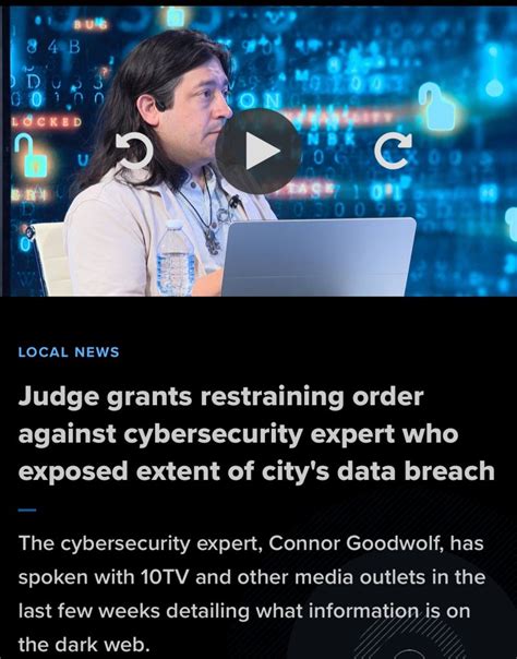 Cybersecurity Databreach Darkweb Columbus Publicsafety Legalactions Dataprivacy