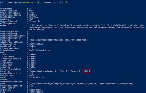 azure find the mapping between datadisk resource and windows server