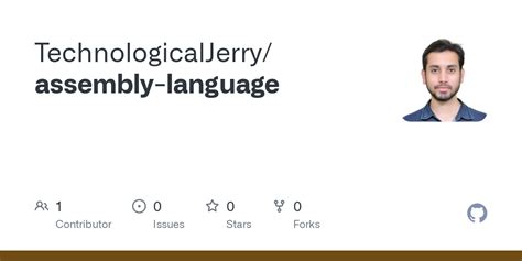 Github Technologicaljerry Assembly Language