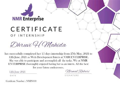 dhruvi mahida on linkedin opportunity internship webdeveloper html