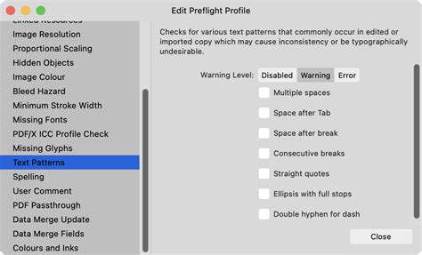 Suggestions For Preflight Text Patterns Feedback For The Affinity V2 Suite Of Products