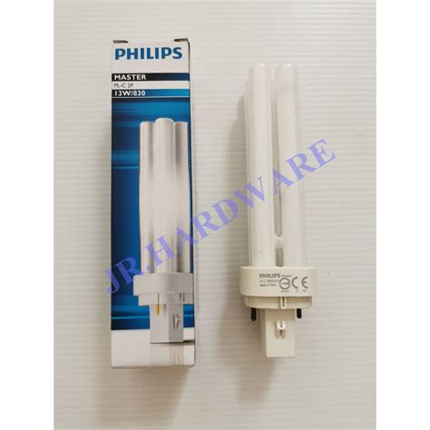 Philips ฟิลิปส์ หลอดไฟตะเกียบ 4 แท่ง แบบเสียบ Plc 13w 18w สีขาว สีวอมไวท์ Shopee Thailand