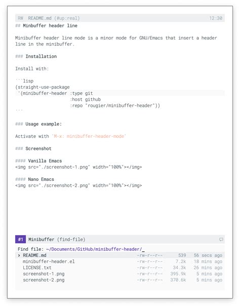 Minibuffer Header Line Emacs