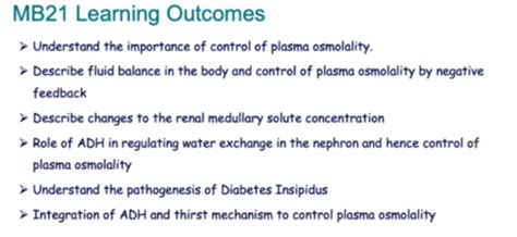 Control Of Plasma Osmolality Flashcards Quizlet