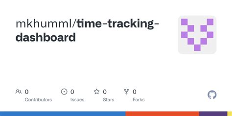 GitHub Mkhumml Time Tracking Dashboard