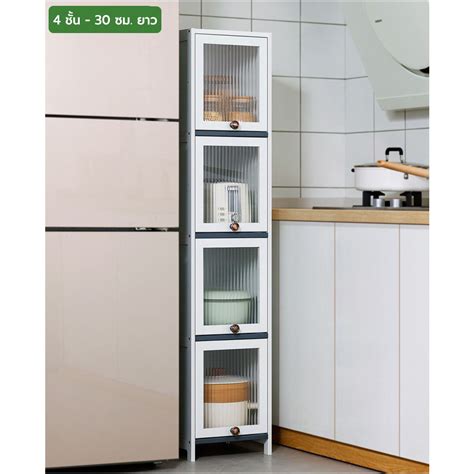 Sasionชั้ชั้นวางหนังสือ ตู้โชว์ ตู้เก็บของอเนกประสงค์ ตู้วางของ 3 4 5ชั้น ปิดผนึกและกันฝุ่น