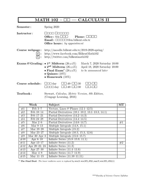 Math 102 Calculus Ii Pdf Test Assessment Educational Technology