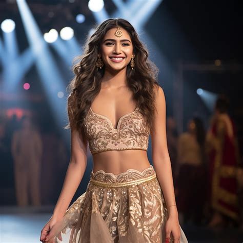 Premium Photo A Model Walking Down The Runway Fashion Photography