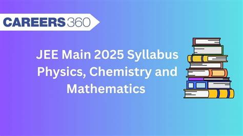 NTA Released JEE Main Syllabus For Paper And At Jeemain Nta Nic In