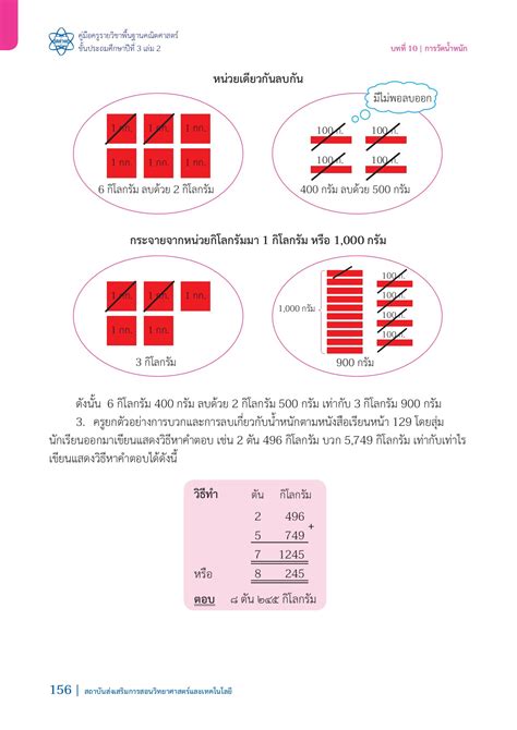 คู่มือ หนังสือเรียนสสวท พื้นฐานคณิตศาสตร์ ป 3 ล 2 Prapasara หน้าหนังสือ 200 พลิก Pdf