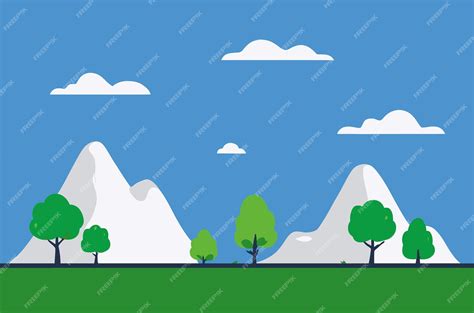 Premium Vector Simple 2d Game Background Parallax Ready