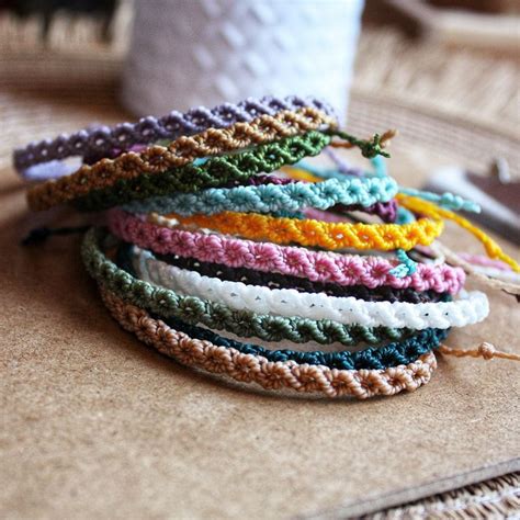 Macrame Bracelet Ankle Waterproof Boho Hippie Bracelet Surfer Anklet