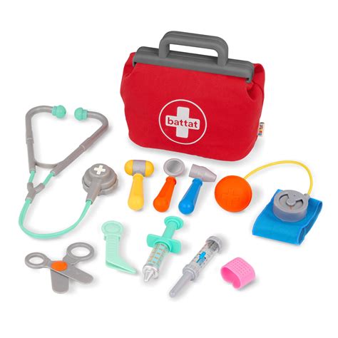 Battat Mini Medic Doctor Plastic Play Set With 10pcs And Storage Bag