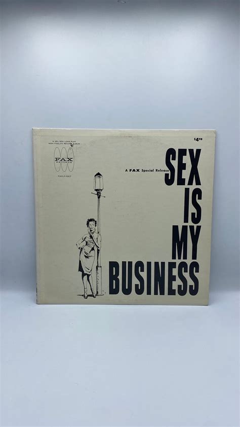 Various Sex Is My Business Lp Vinyl Record Fax Record Company Records Etsy
