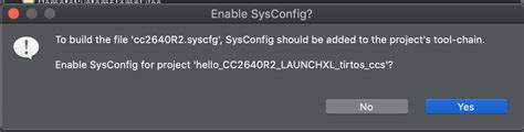 ccs cc2640r2f how to migrate cfg file into syscfg file code