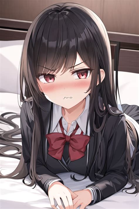 Ai Anime Art Ai Comic Strips Asian High School Girl Anger Reflection