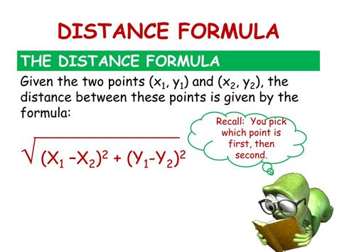 PPT THE DISTANCE FORMULA PowerPoint Presentation Free Download ID 2806484