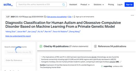 Diagnostic Classification For Human Autism And Obsessive Compulsive Disorder Based On Machine