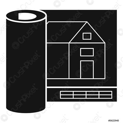 Architect House Project Icon Simple Style Stock Vector 3622940 Crushpixel