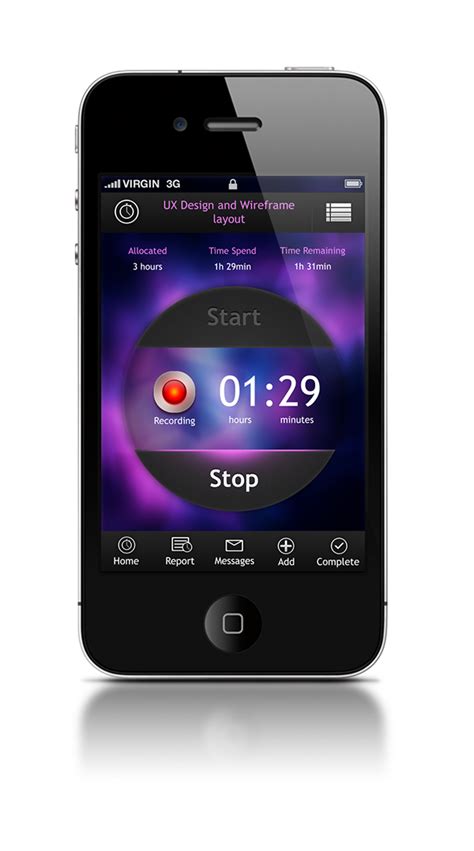 Time Tracker Uxui Design On Behance
